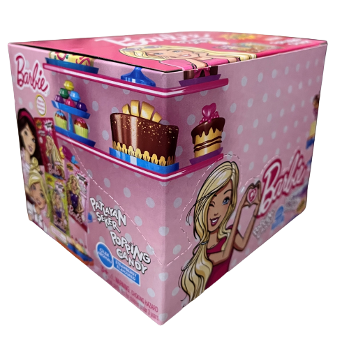 Cutie bomboana pocnitoare fetite Popping Candy Barbie, 40 plic x 7 gr ...