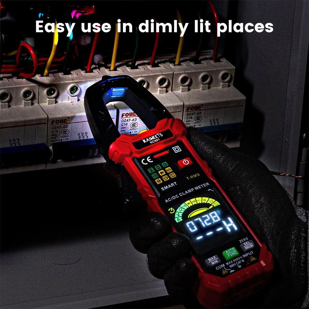 Clema metru, KC601, 6000 de numarari, Gama automata, Digital, Rosu ...