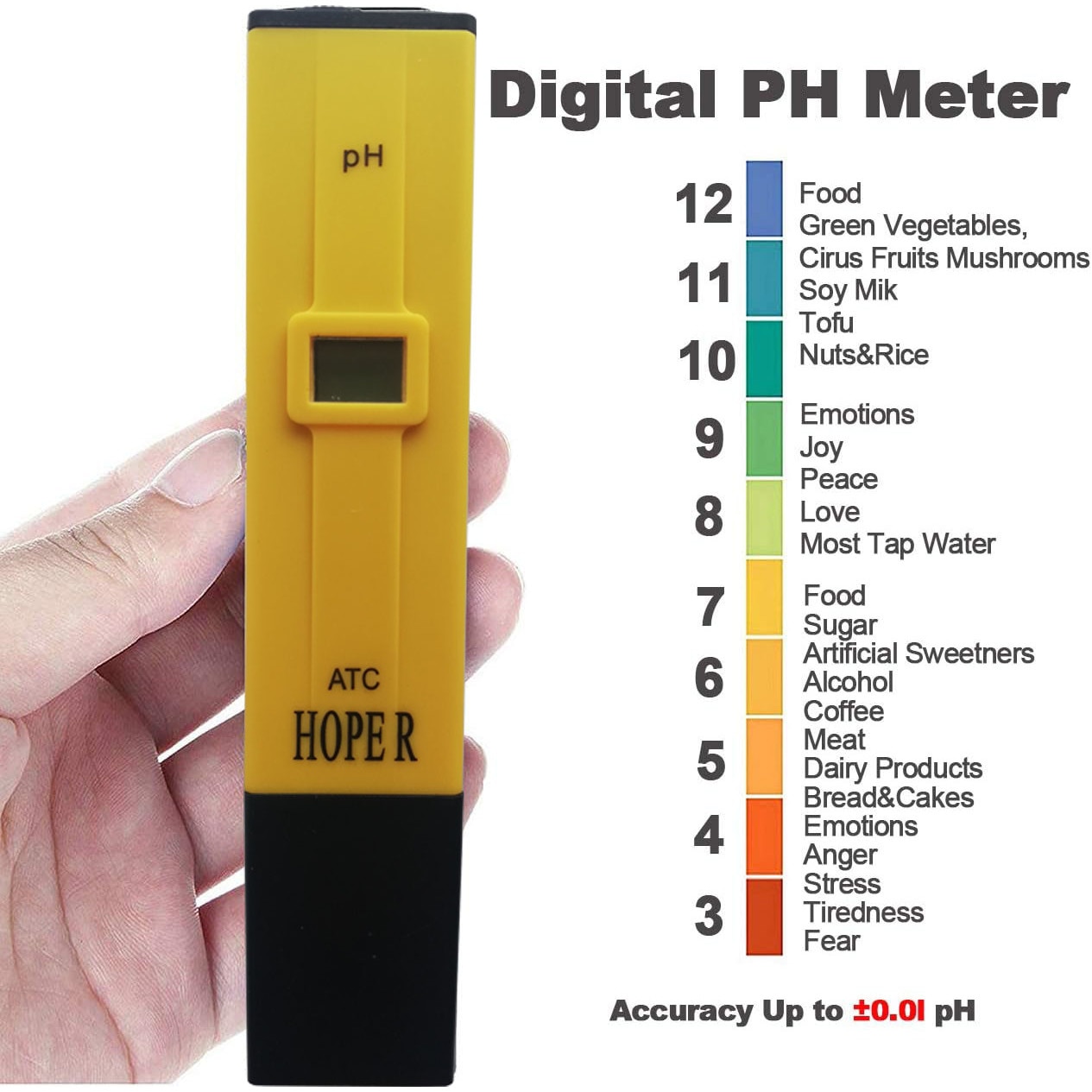 Set testere digitale HOPE R 3 in 1, PH metru cu cu ATC si TDS ...