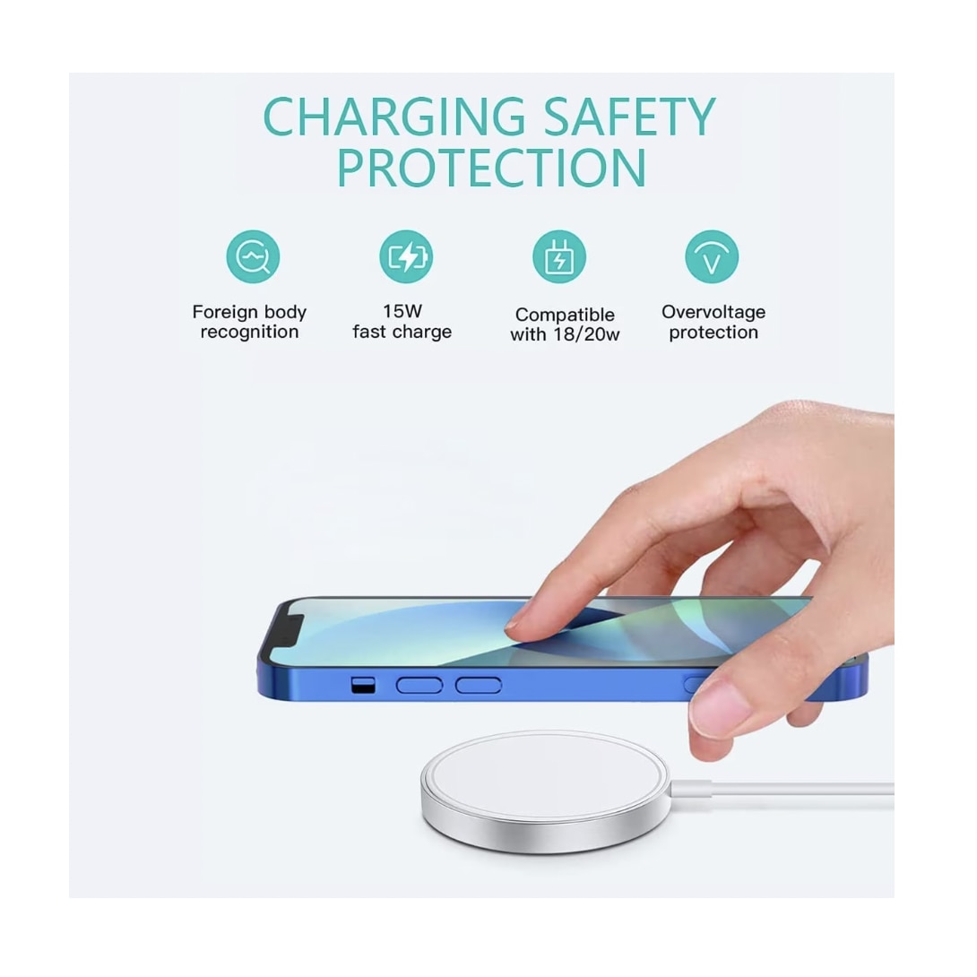 Incarcator Magnetic Wireless cu Tehnologie MagSafe QUANDES®, Incarcare ...