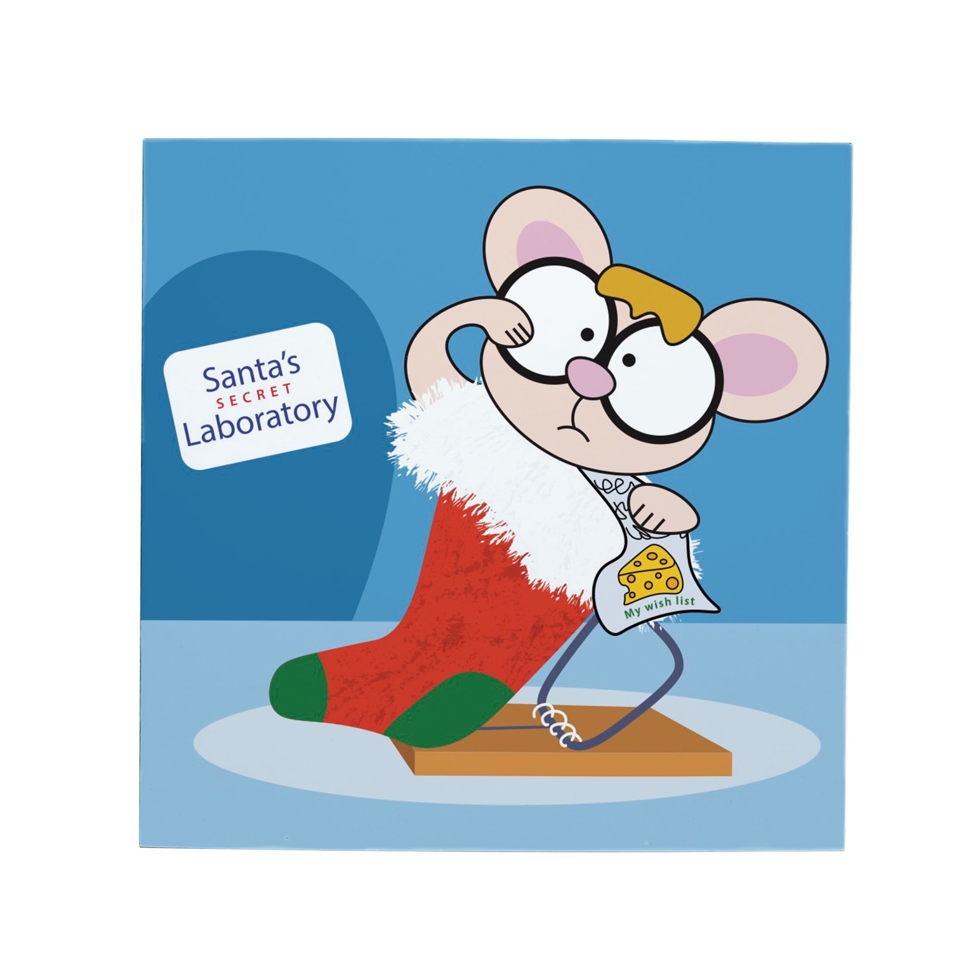 Felicitare Minicard Santa Secret Lab 8x8cm - eMAG.ro
