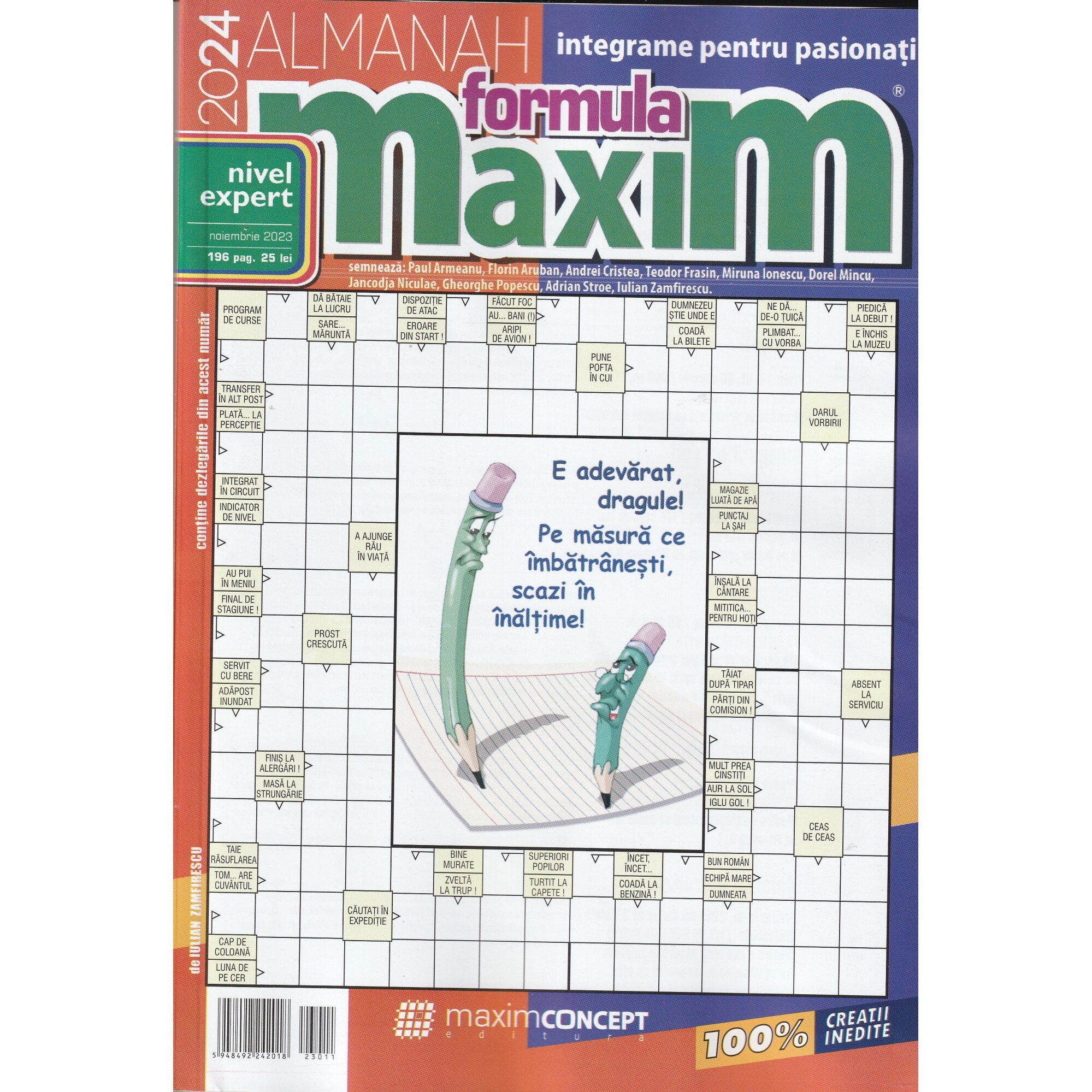 Almanah integrame formula maxim 2024 - nivel expert, editura Maxim ...