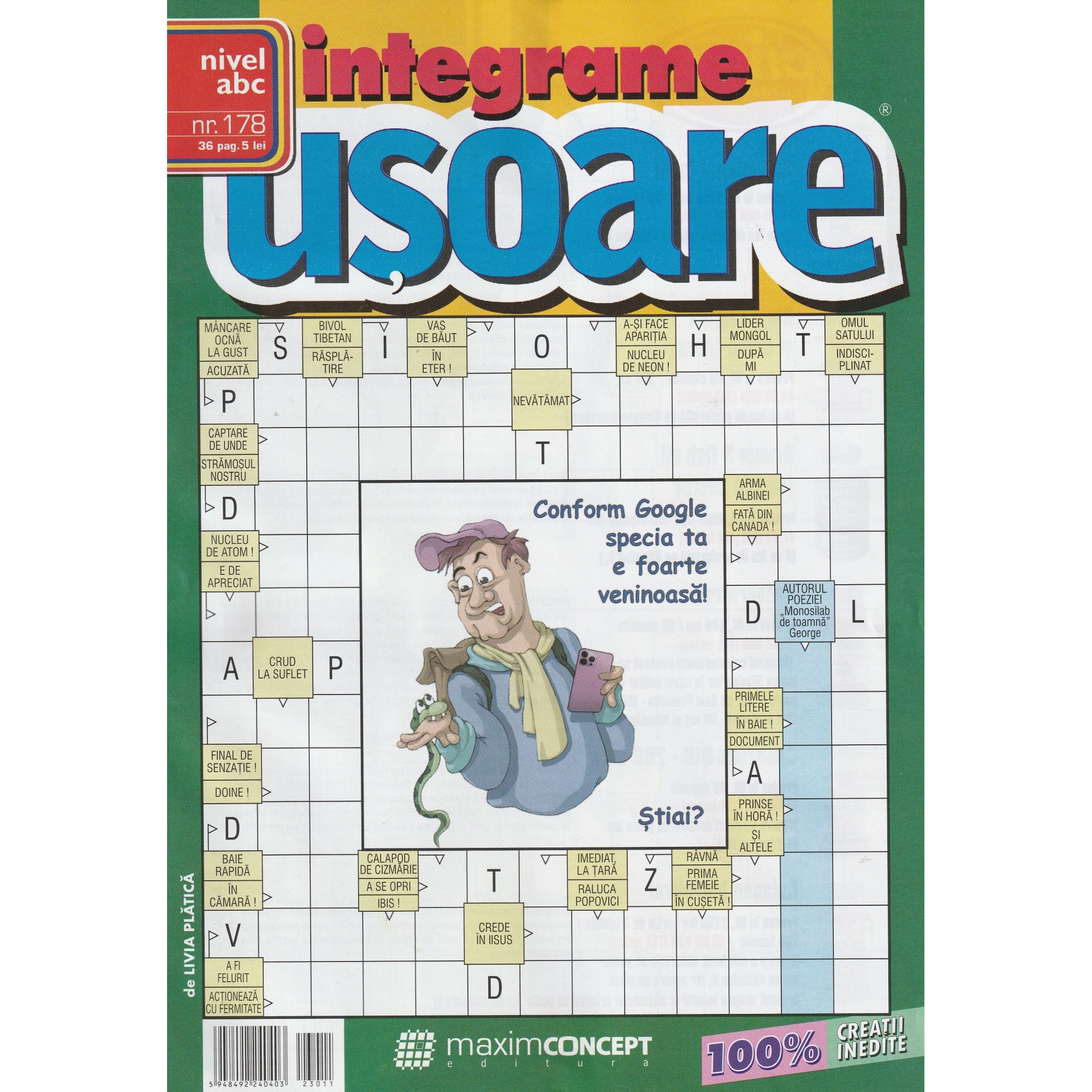 Integrame usoare 178 - nivel abc, editura Maxim - eMAG.ro