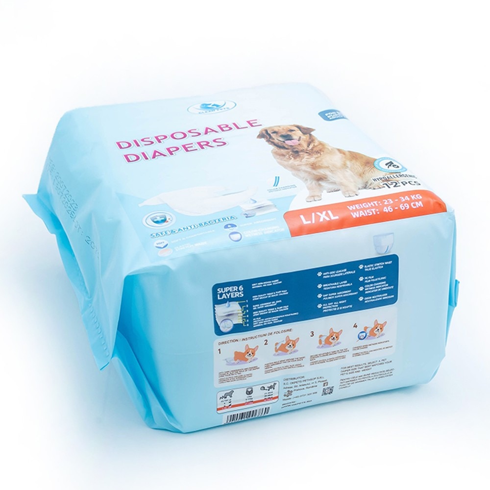 Scutece Clean Pets pentru caini Femele talie mare si foarte mare L-XL ...