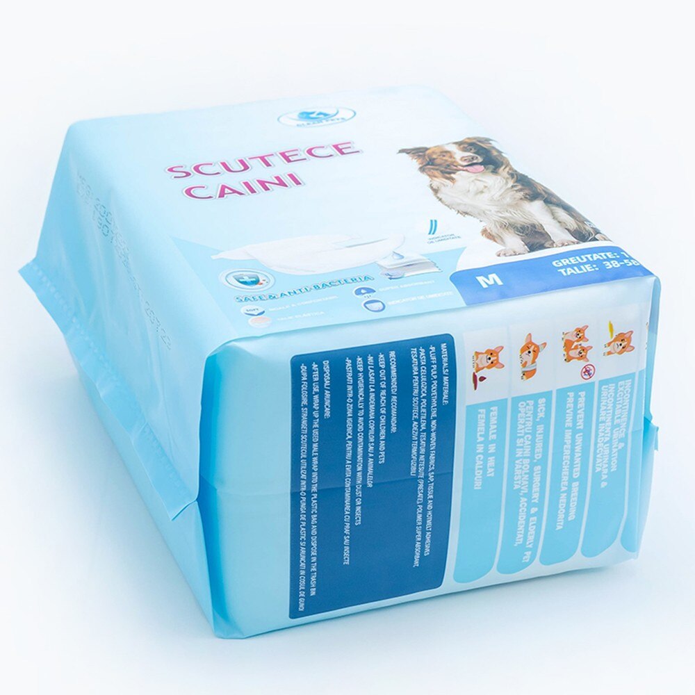 Scutece Clean Pets pentru caini Femele talie medie M 12 buc - eMAG.ro