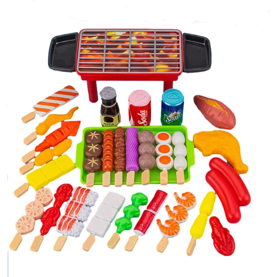 Set de joaca barbeque cu gratar si accesorii 39 piese - eMAG.ro
