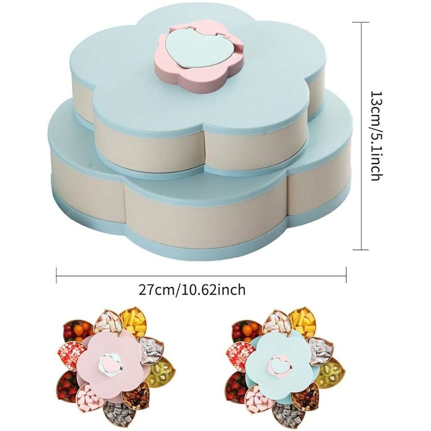 Cutie pentru bomboane, snacks in forma de floare, cu Compartiment ...