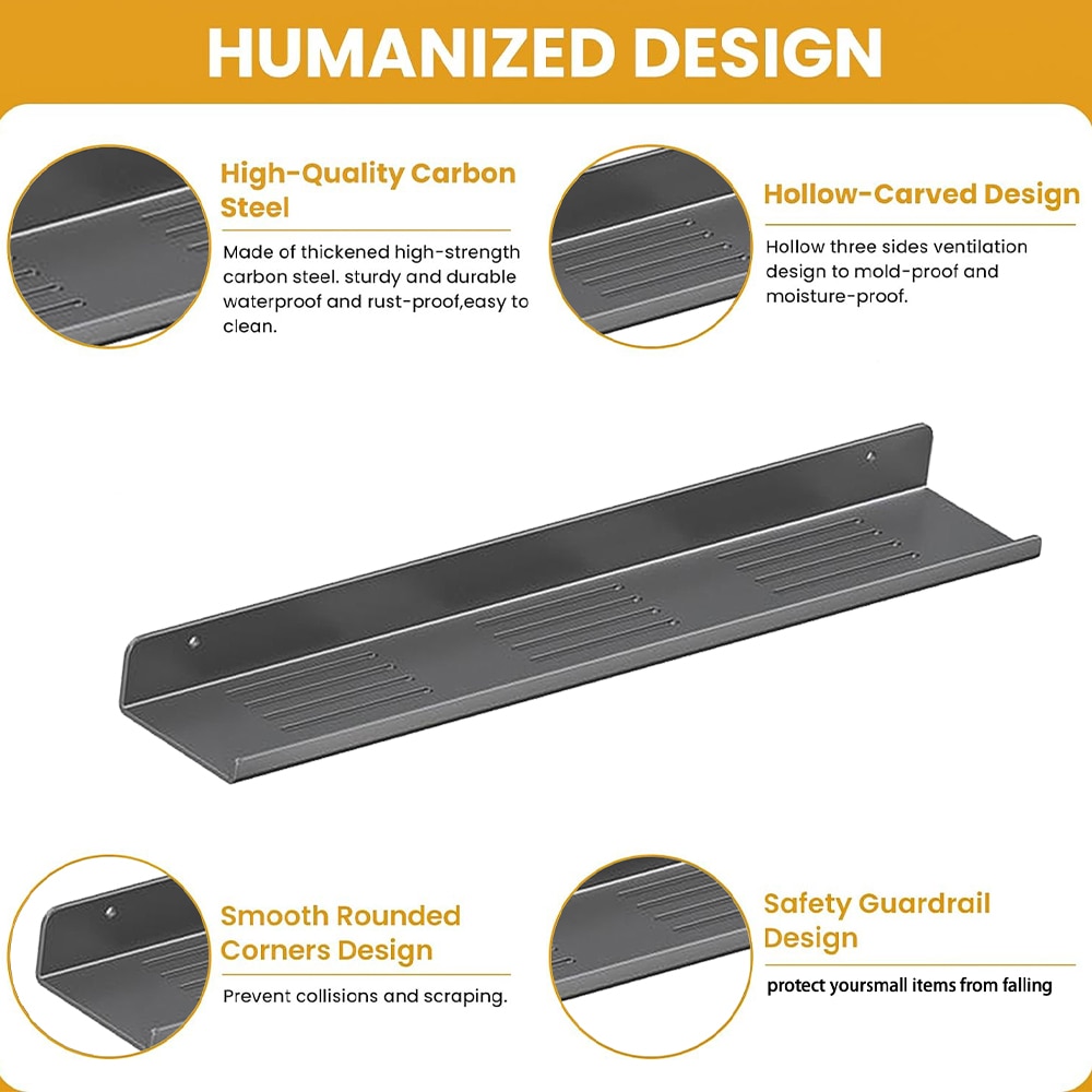 Raft pentru condimente, Minetgnon®, Inox, 50 cm, Gri - eMAG.ro