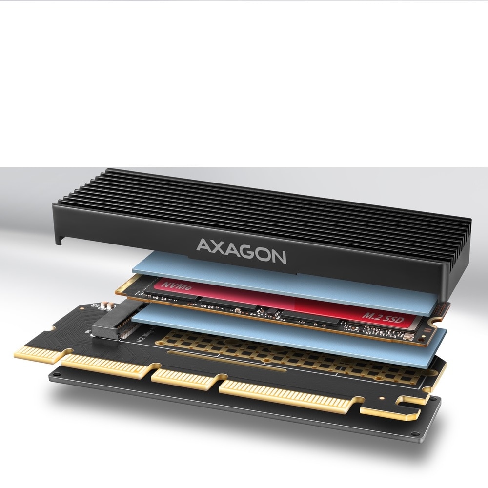 Adaptor AXAGON PCEM2-XS, M.2, PCI-Express 3.0 - eMAG.ro