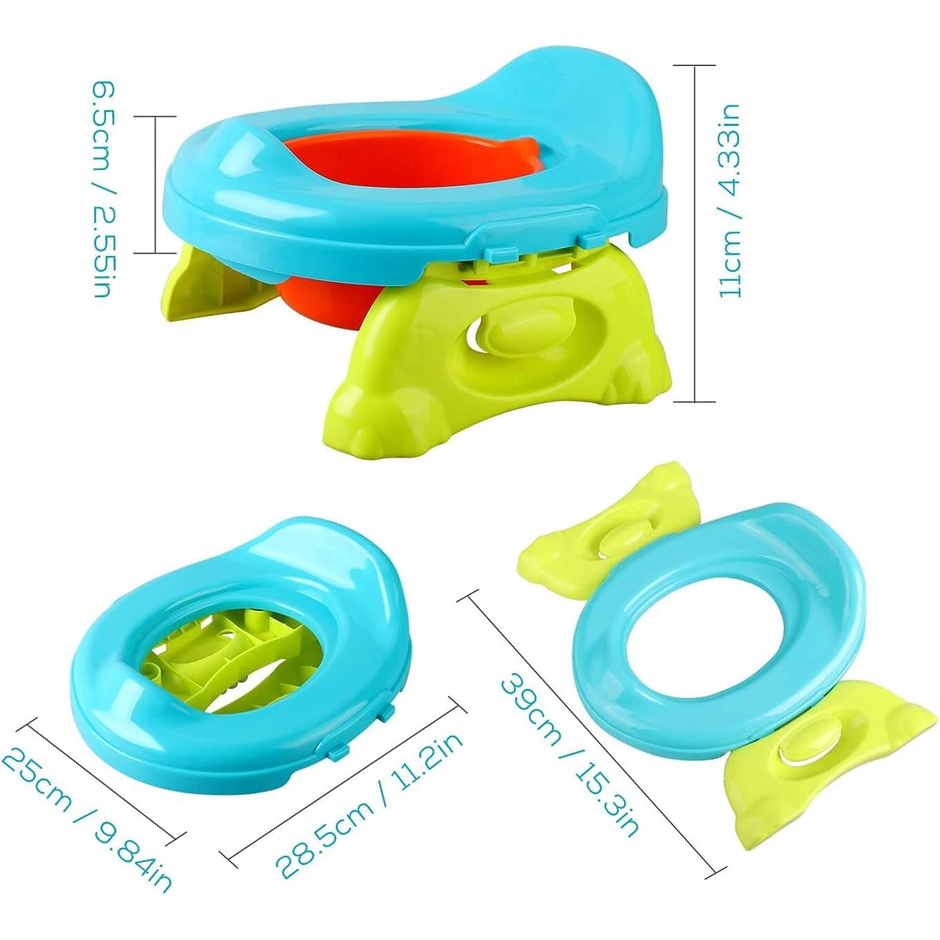 Olita portabila pentru copii, 2 in 1, multicolor - eMAG.ro