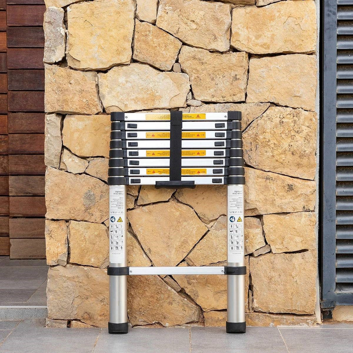 Scara telescopica, pliabila si extensibila, din aluminiu, usoara, 8 ...