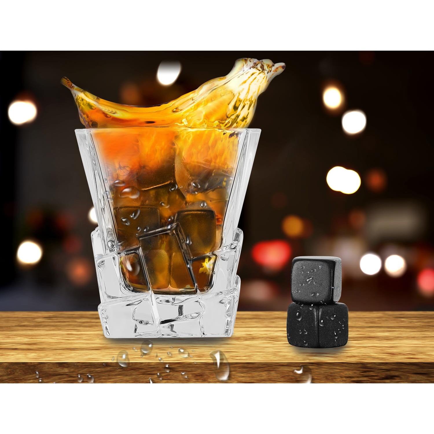 Set de 12 pietre de gheata pentru whisky, Whisky Rocks, premium, in ...