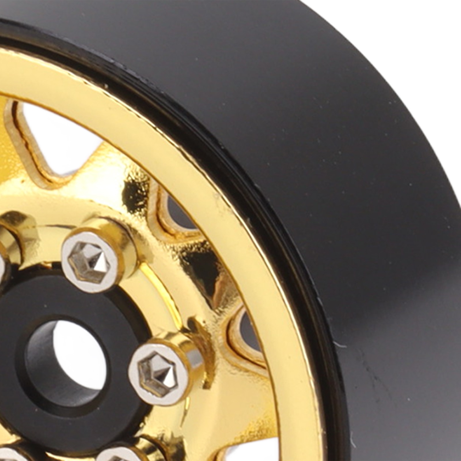 Set 4 roti pentru masini RC, KkvoGmle, Fier, Negru/Auriu - eMAG.ro