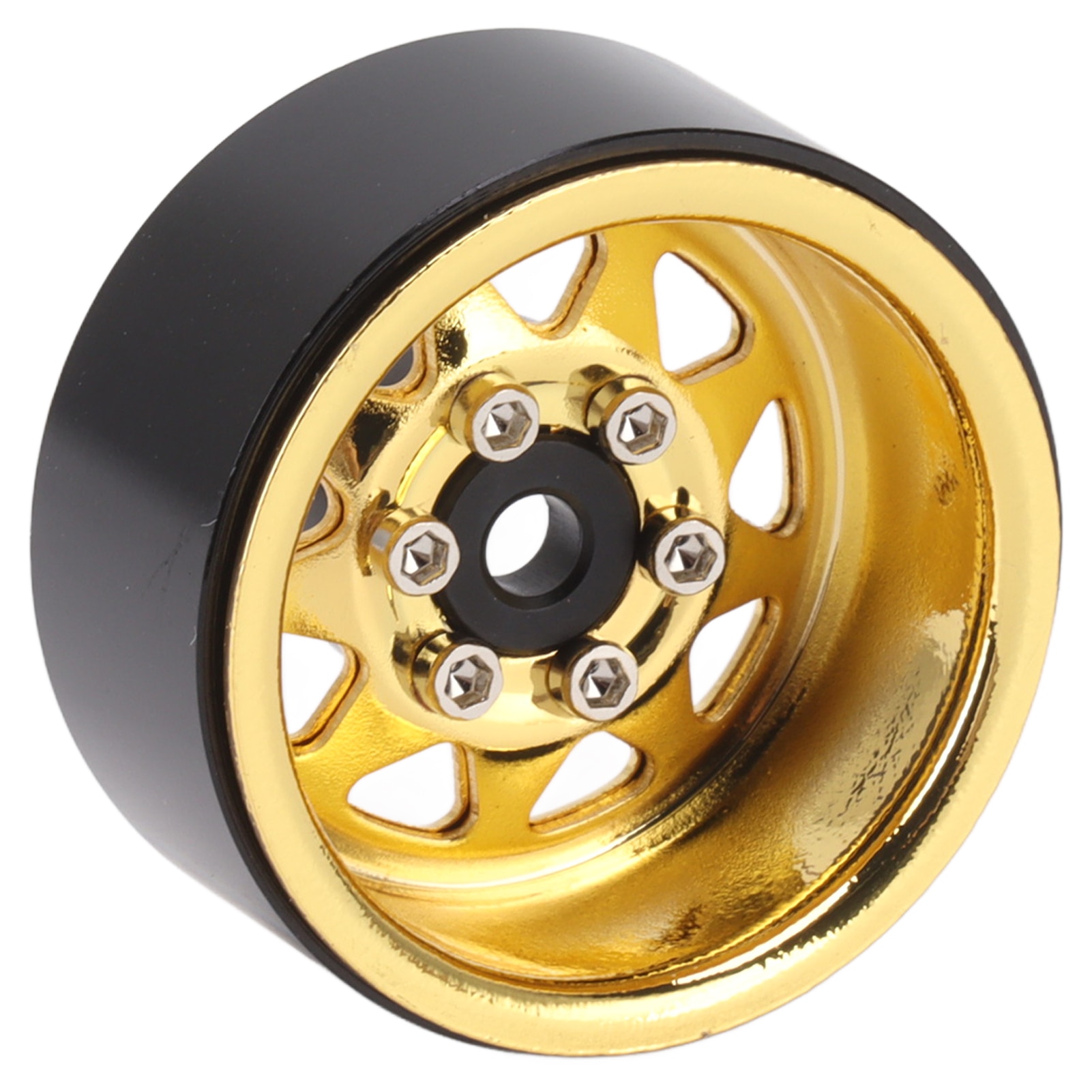 Set 4 roti pentru masini RC, KkvoGmle, Fier, Negru/Auriu - eMAG.ro