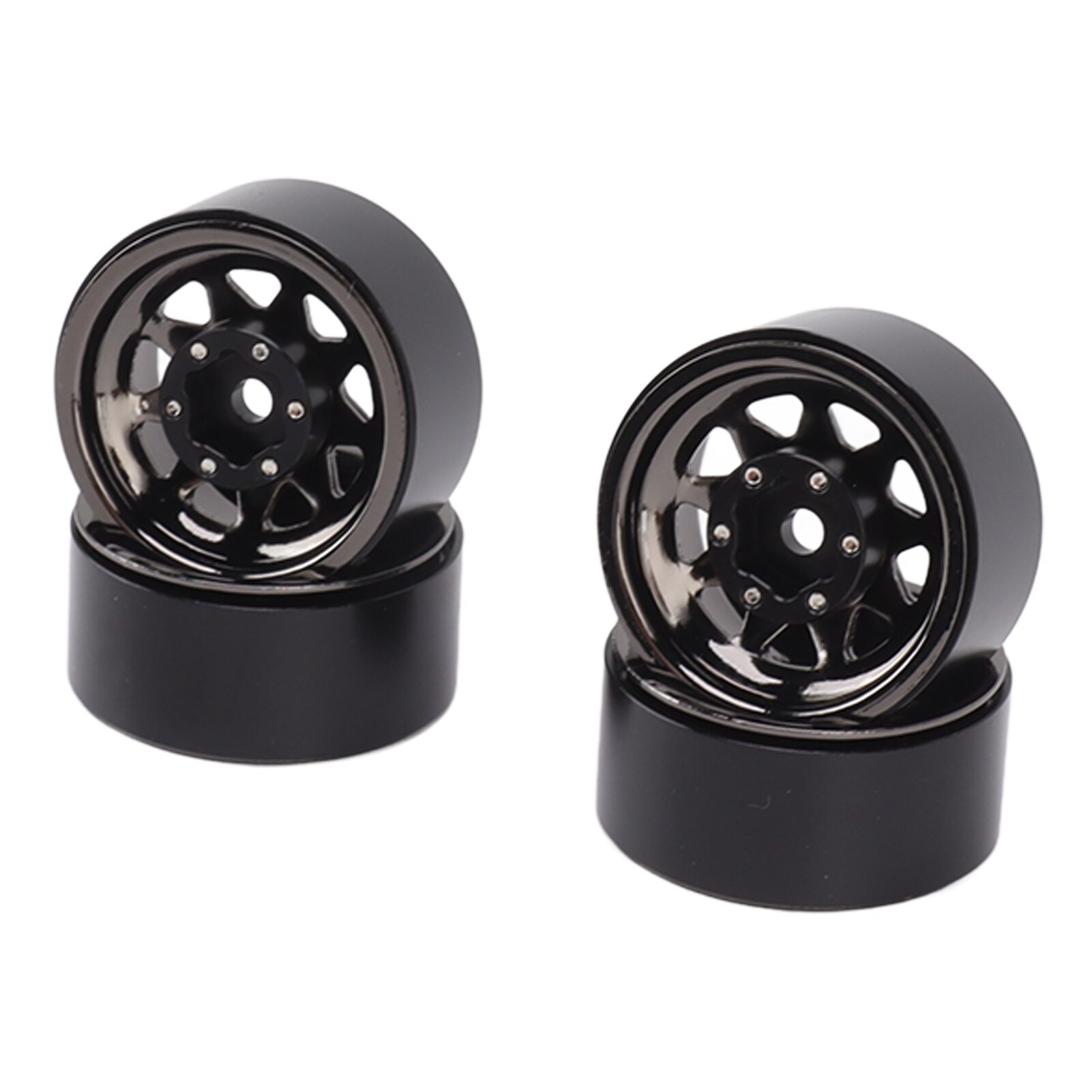Set 4 roti pentru masina cu telecomanda RC, KkvoGmle, Fier, Negru - eMAG.ro