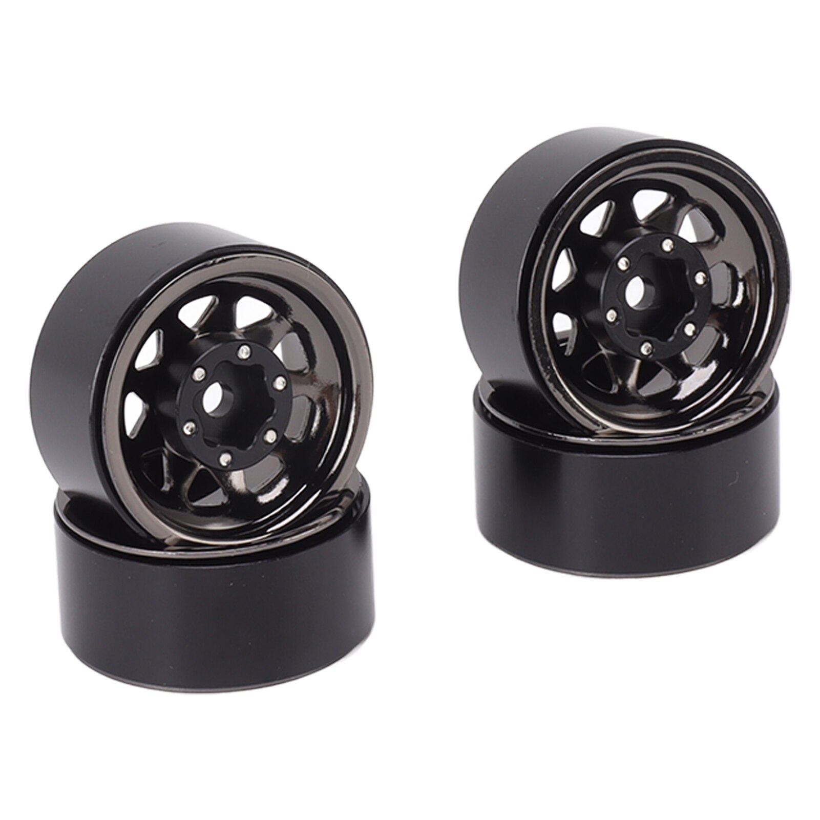 Set 4 roti pentru masina cu telecomanda RC, KkvoGmle, Fier, Negru - eMAG.ro