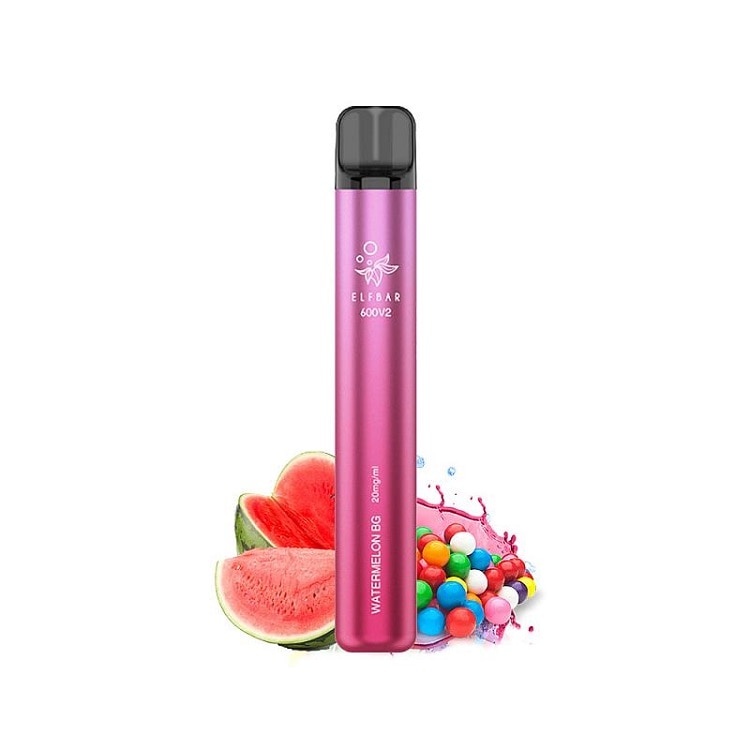 Kit Tigara Electronica Elf Bar 600 V2 - Watermelon BG, 2ml, 20mg/ml ...