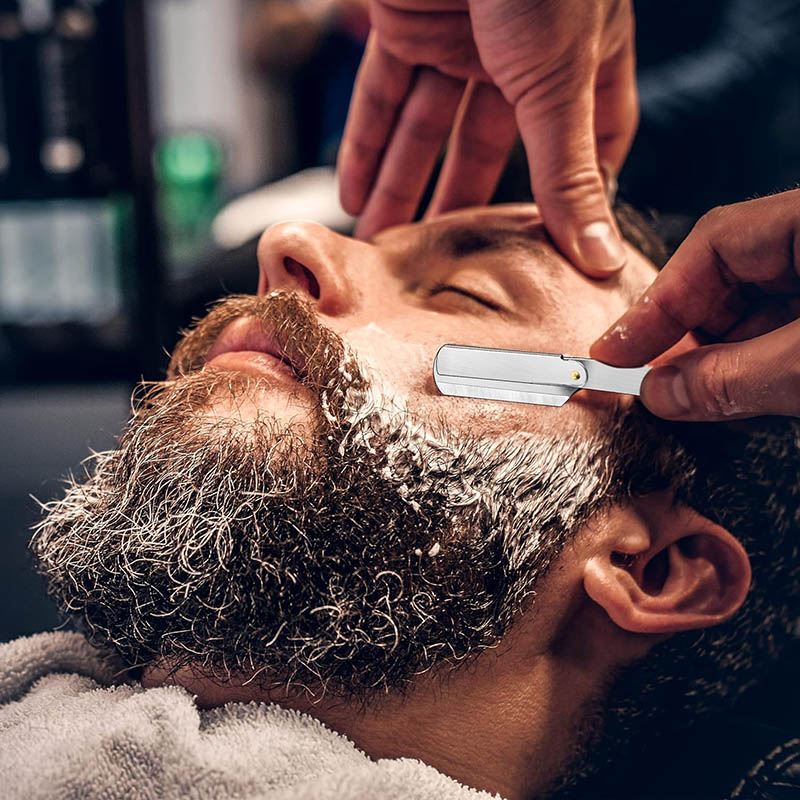 Set brici barbierit, Inox, 100 x Lame, Argintiu - eMAG.ro