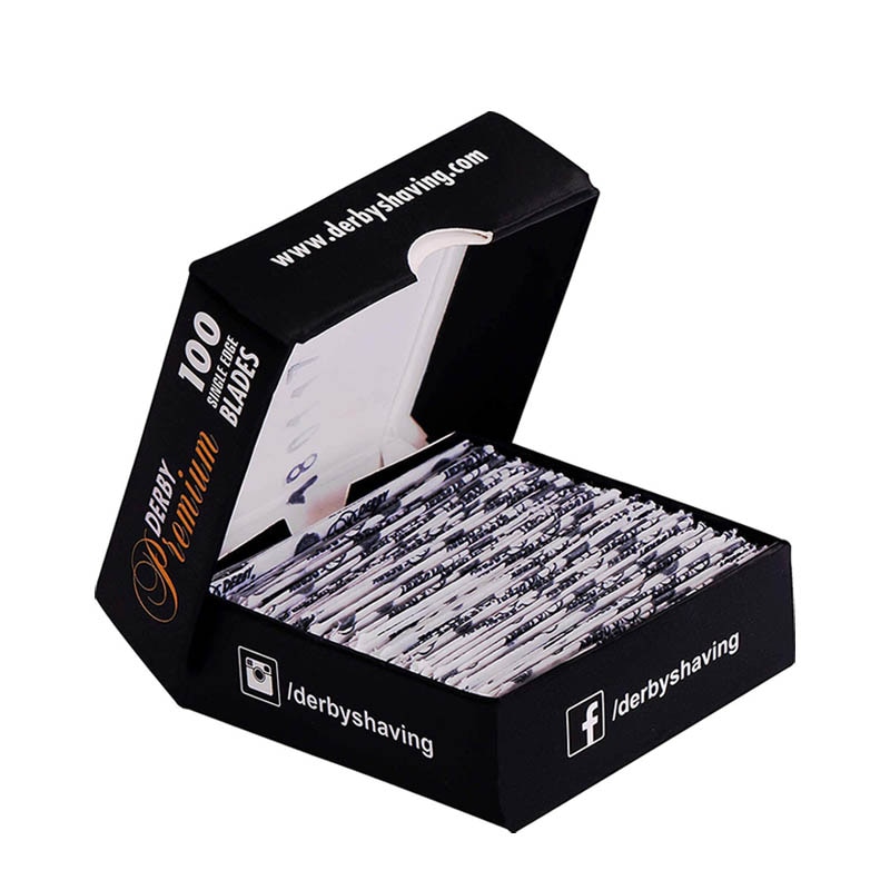 Set brici barbierit, Inox, 100 x Lame, Argintiu - eMAG.ro