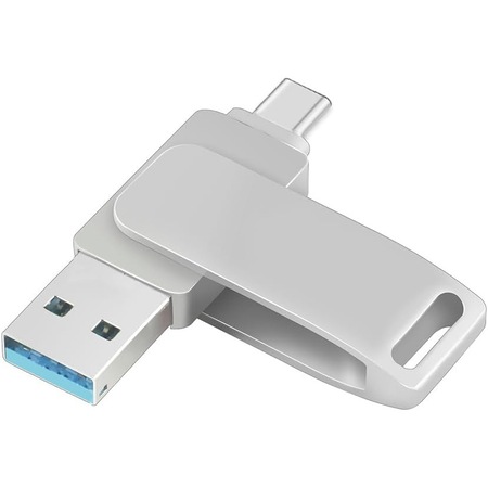 Stick memorie, USB-C/USB, 64GB, Argintiu - eMAG.ro
