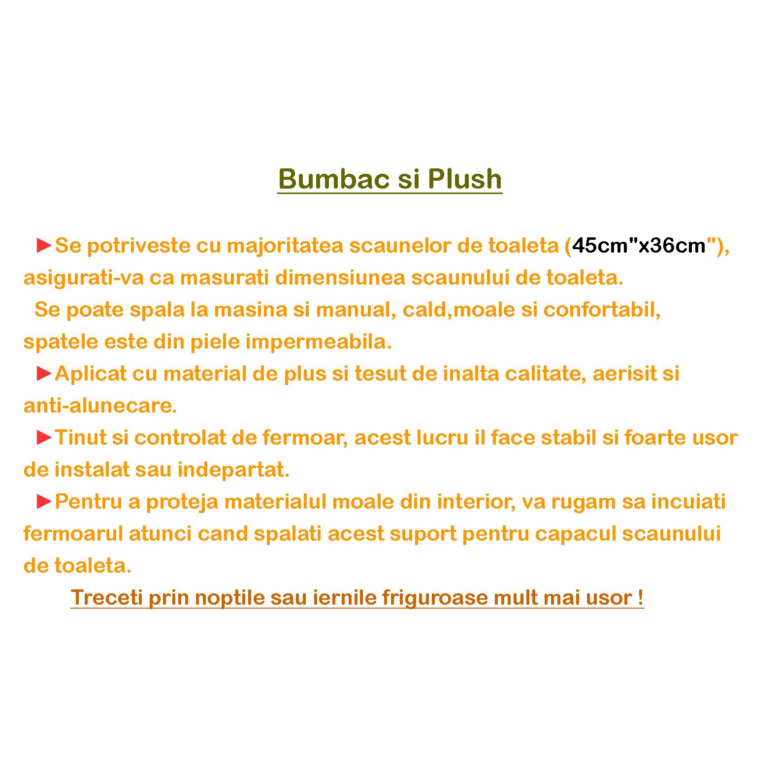 Husa colac WC, moale, cu fermoar, Crem cu Alb, din Bumbac pufos si ...