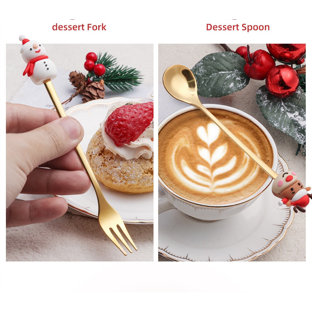 Set 6 tacamuri, Model Mos Craciun, Inox, 15.8cm/18cm, Multicolor - eMAG.ro