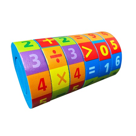 Cub Rubik, Lemn, 9.8 x 5.5cm, +3ani, Multicolor - eMAG.ro