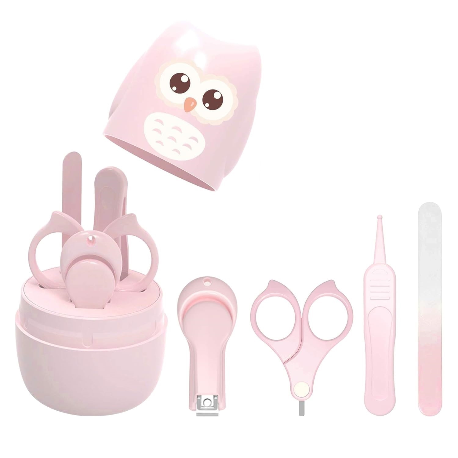 Set 4 piese pentru ingrijire unghii bebelusi, Aisdelu®, Portabil, Avand ...
