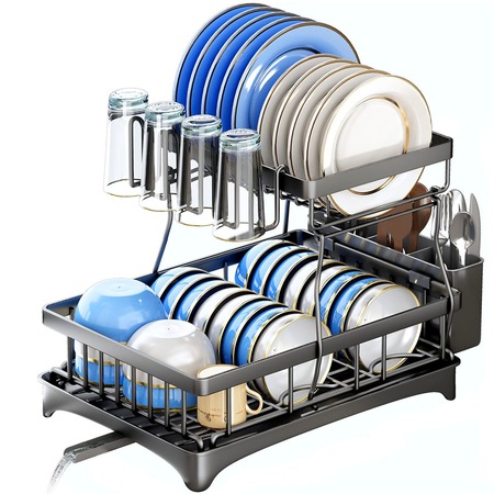 Raft scurgator vase, Quasar & Co.®, 2 niveluri, 44 x 33 x 31 cm, metal ...