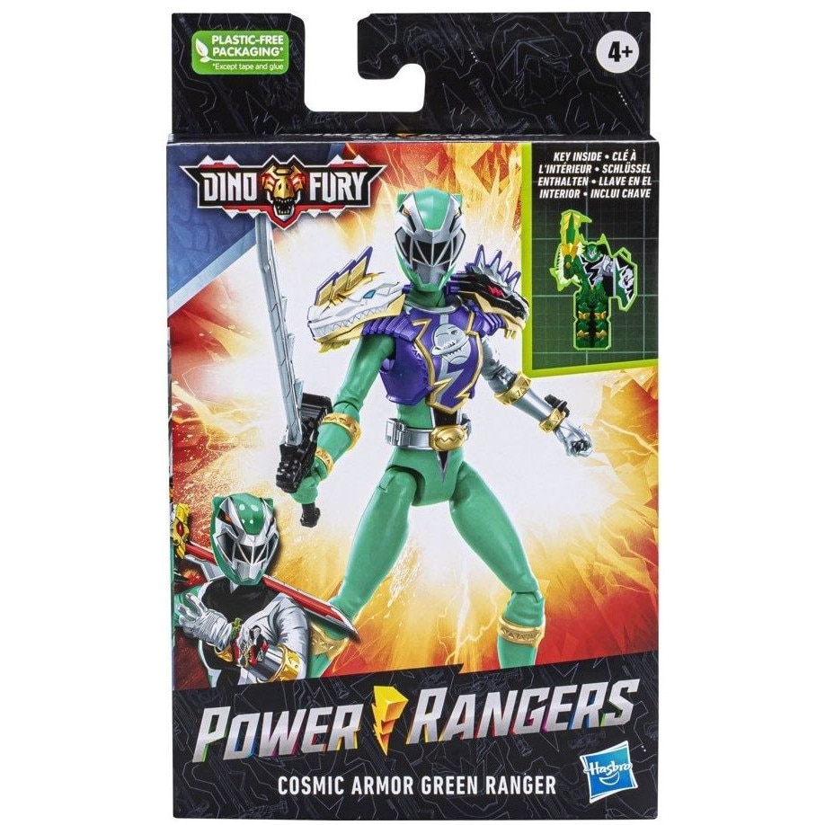 Figurina de actiune Cosmic Armor Green Ranger, Hasbro, 4 ani+ - eMAG.ro