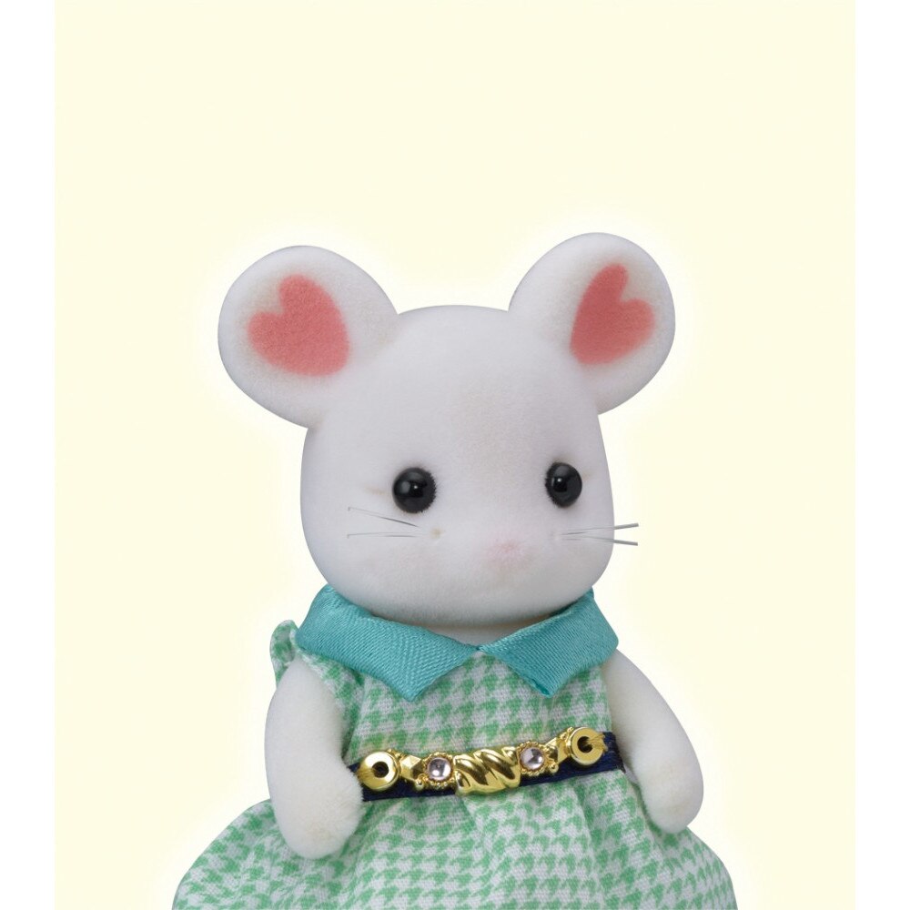 Figurina Seria Town Girl - Marshmallow Mouse, Silvanian Families, 3 ...
