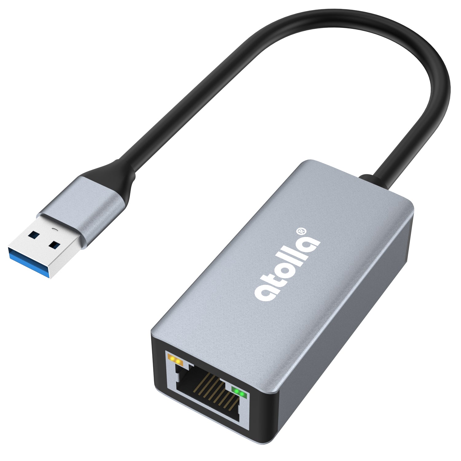 Adapter, Atolla, USB/USB-C/Ethernet, 1000Mbps, ezüst - eMAG.hu