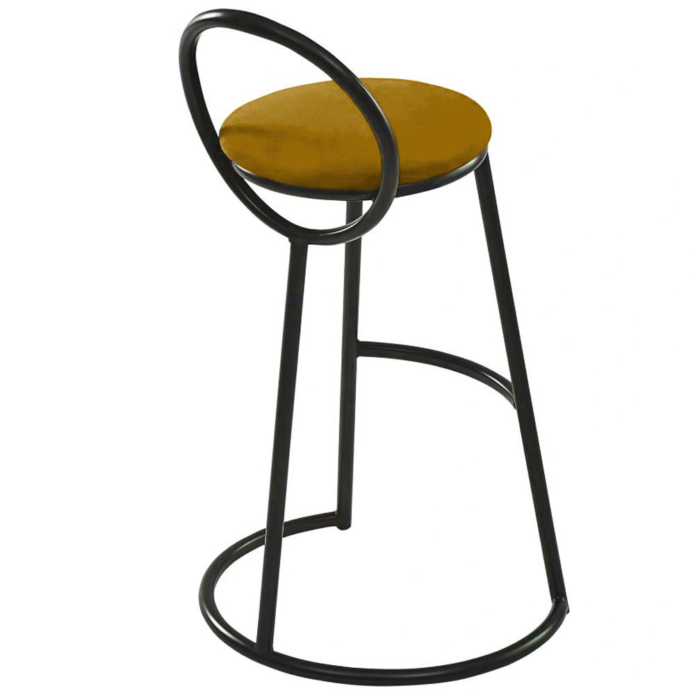 Set 2 scaune bar, Quasar & Co.®, tapitat, 50 x 40 x 93 cm, metal ...