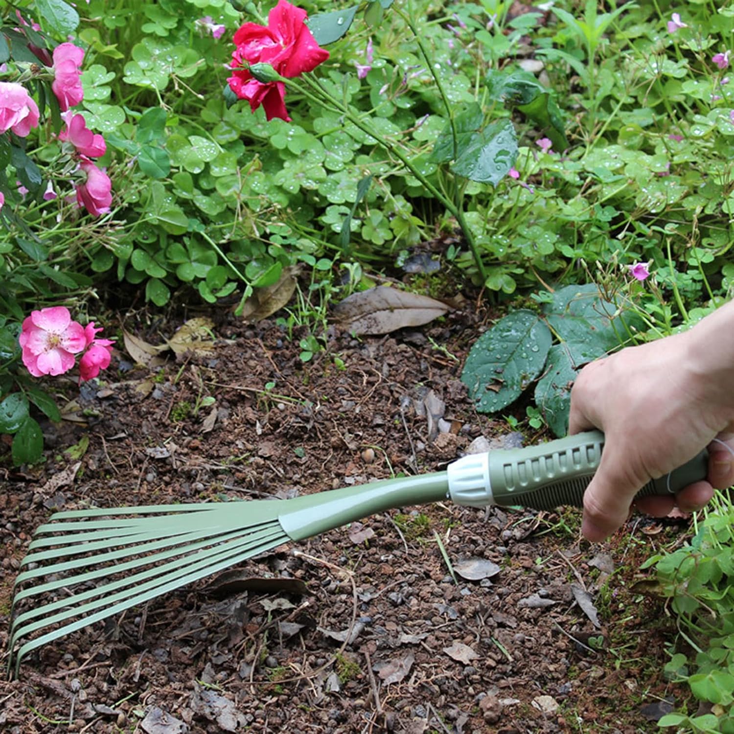 Grebla pentru gazon, Sunmostar, Verde - eMAG.ro