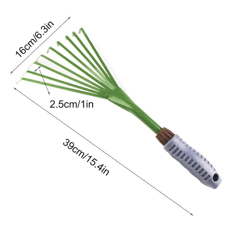 Grebla pentru gazon, Sunmostar, Verde - eMAG.ro