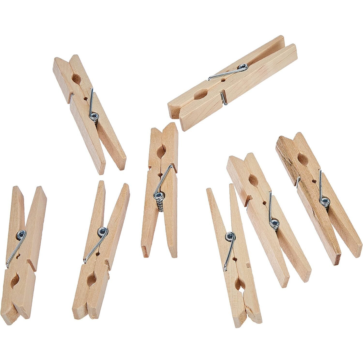 Set Carlige de rufe, Sunmostar, Lemn, Maro, 100 buc - eMAG.ro