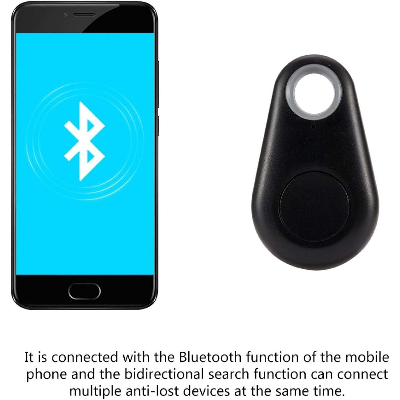 Bluetooth Tracker, Sunmostar, Android 4.3/iOS, Negru - eMAG.ro
