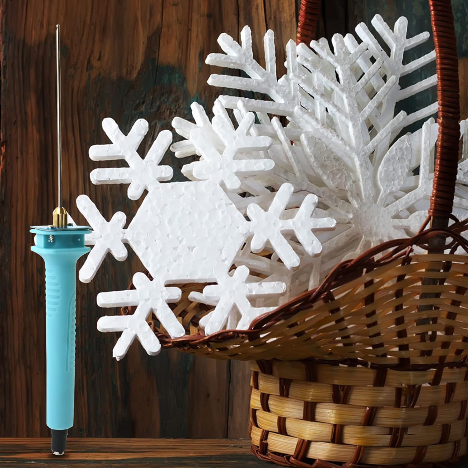 Cutter pentru spuma, Sunmostar, Metal, 10 cm, 110-250V 18W, Albastru ...