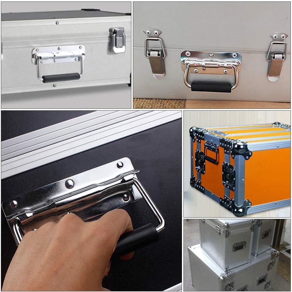 Set 2 manere pliabile pentru lada portabila, Sunmostar, 110 x 76 mm ...