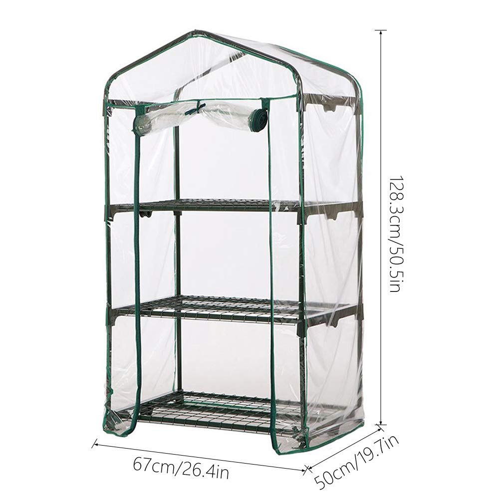 Mini sera pentru flori, Sunmostar, PVC, Rezistenta la apa, Transparent ...