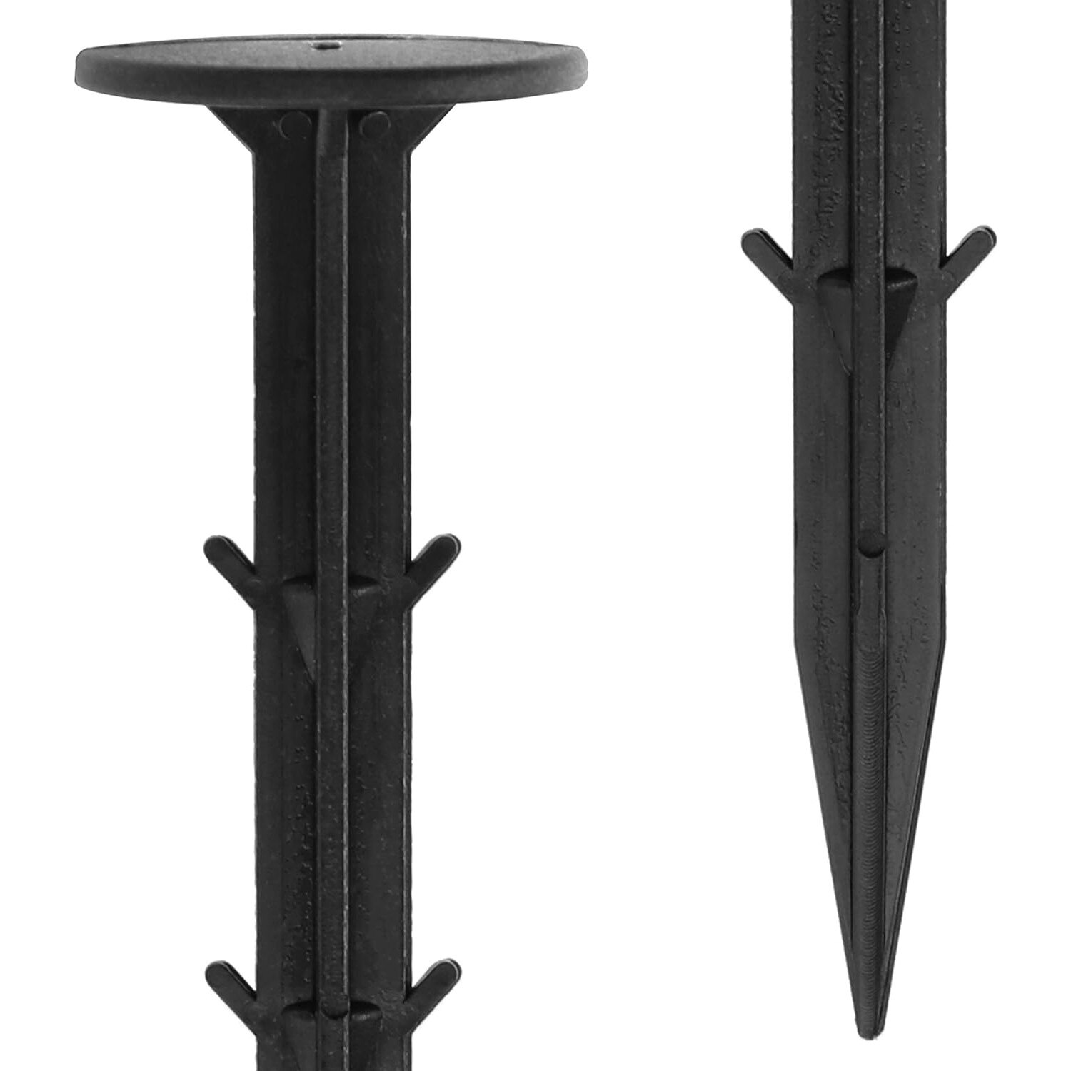 Set 100 tarusi, Sunmostar, Plastic, Negru - eMAG.ro