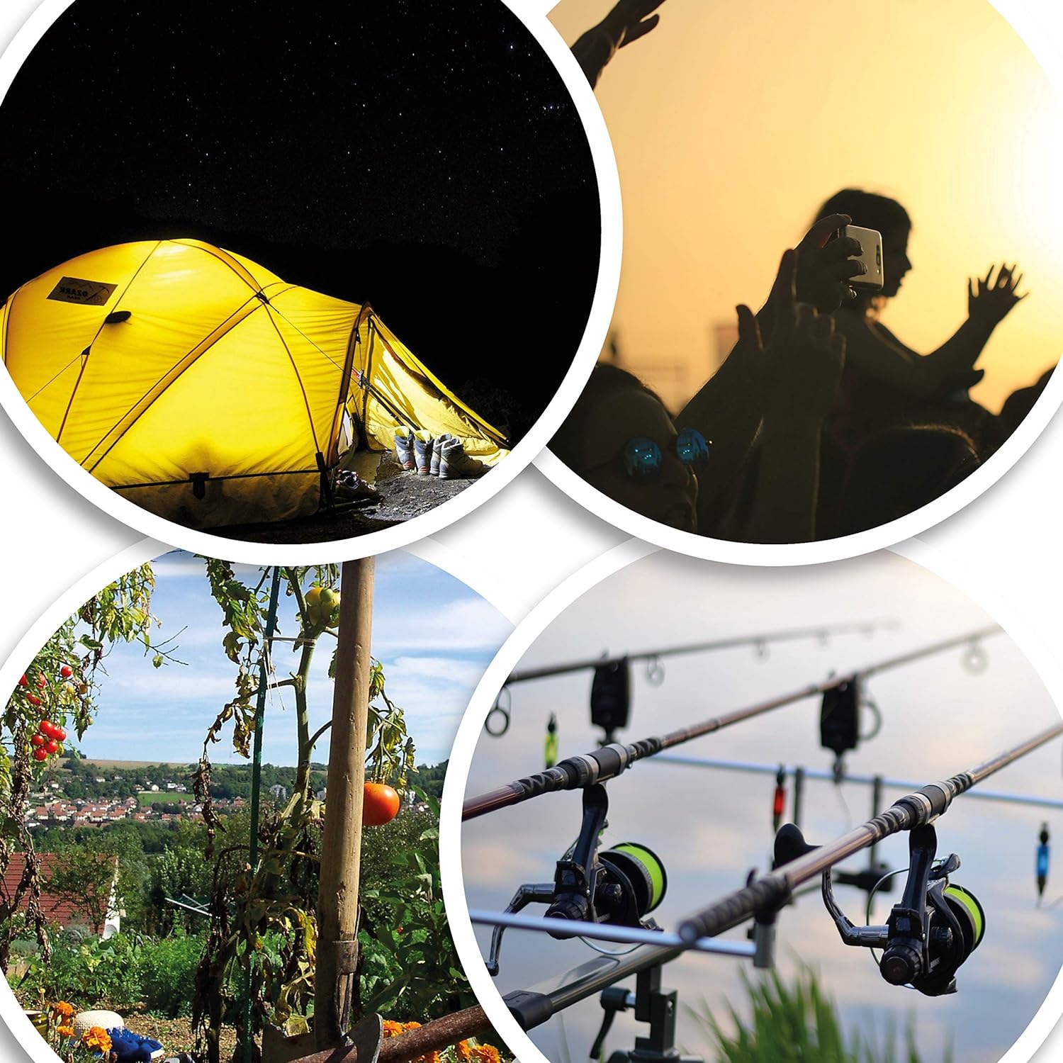 Set 100 tarusi, Sunmostar, Plastic, Negru - eMAG.ro