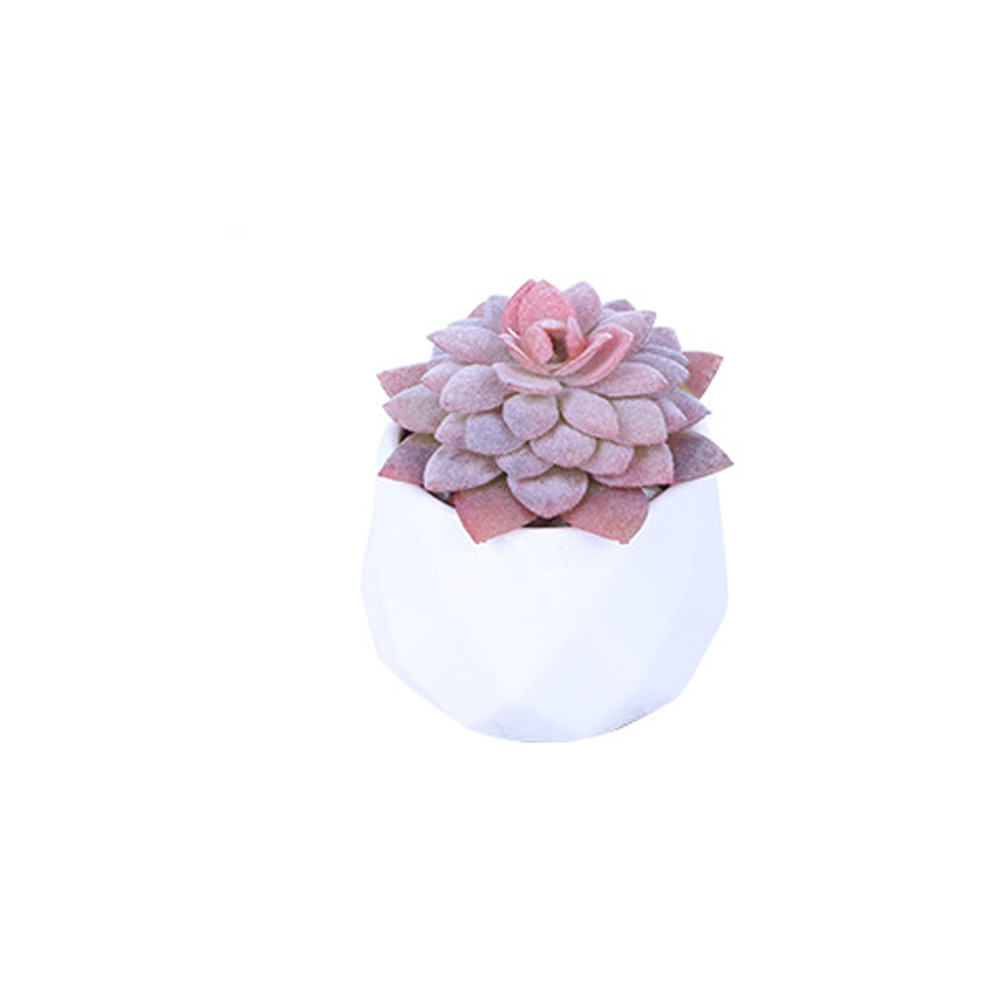 Plant artificiala cu mini ghiveci, Sunmostar, Roz - eMAG.ro