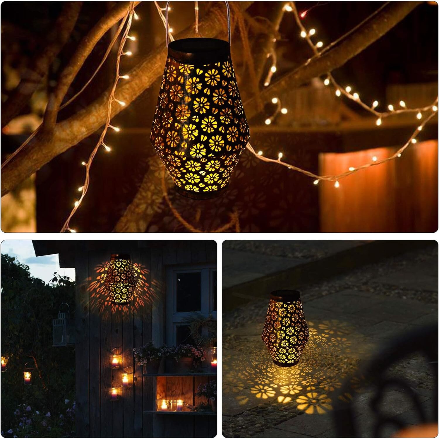 Felinar solar de gradina, Sunmostar, Metal, IP65 - eMAG.ro