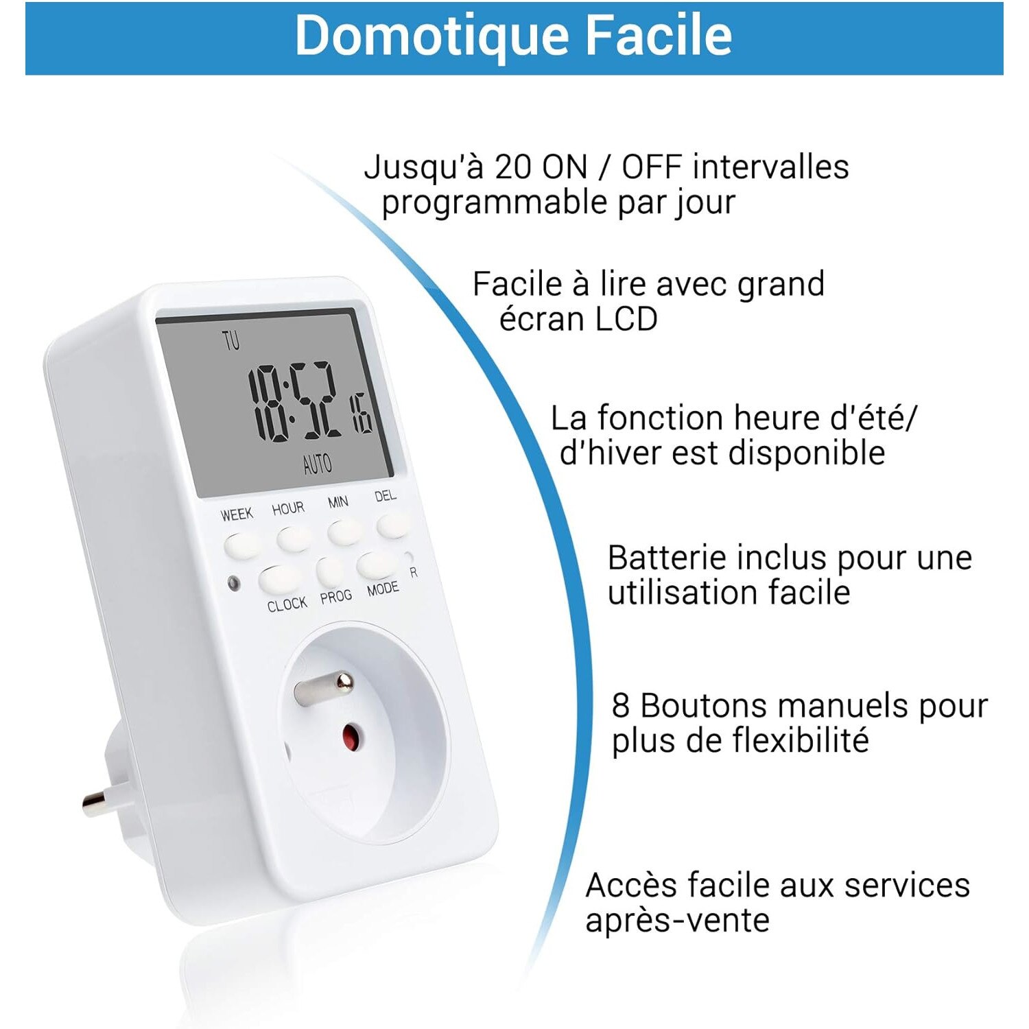 Priza digitala programabila, Sunmostar, Electrica cu 20 de programe ...