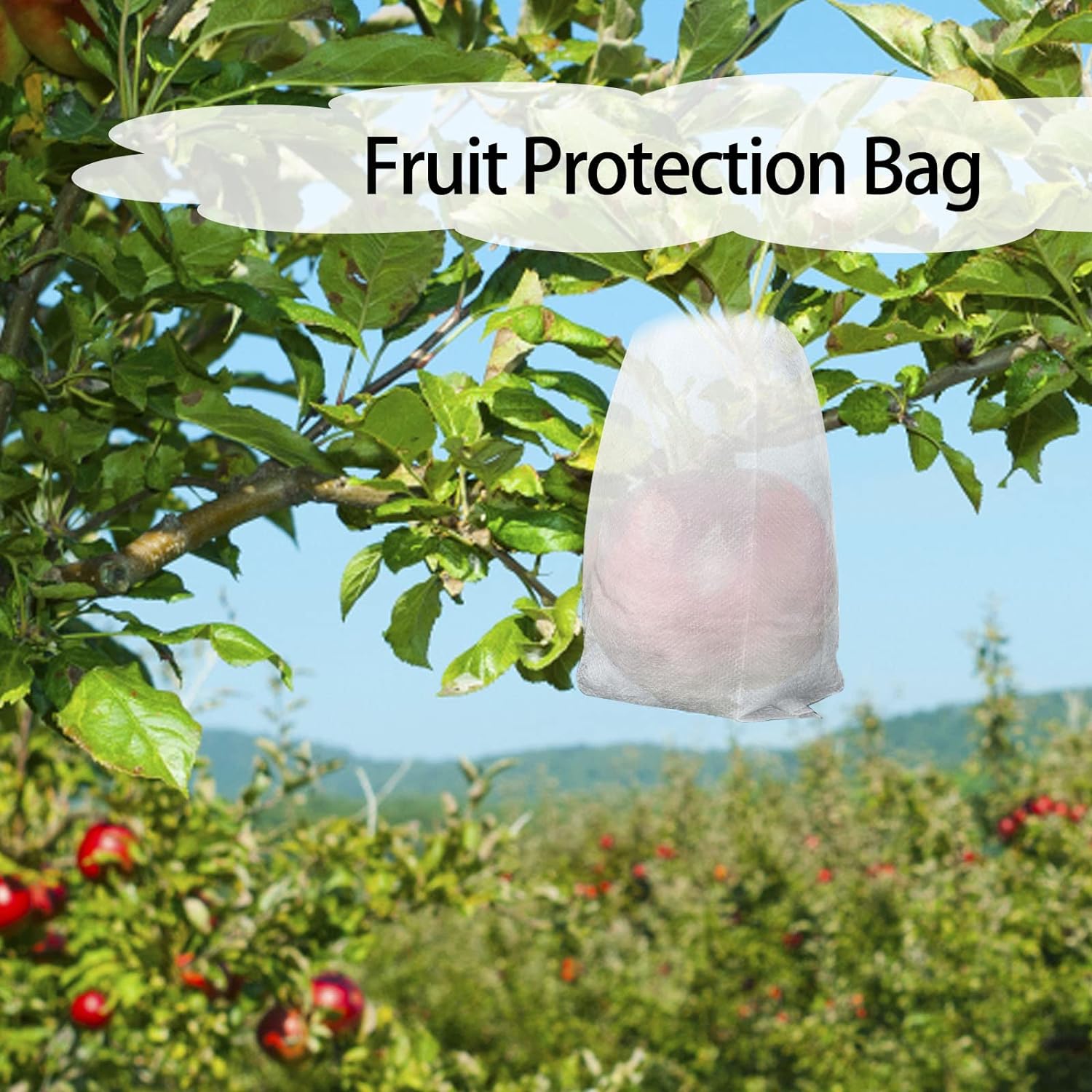 Set 300 saci biodegradabil pentru rasaduri, Sunmostar, Netesut, Alb ...