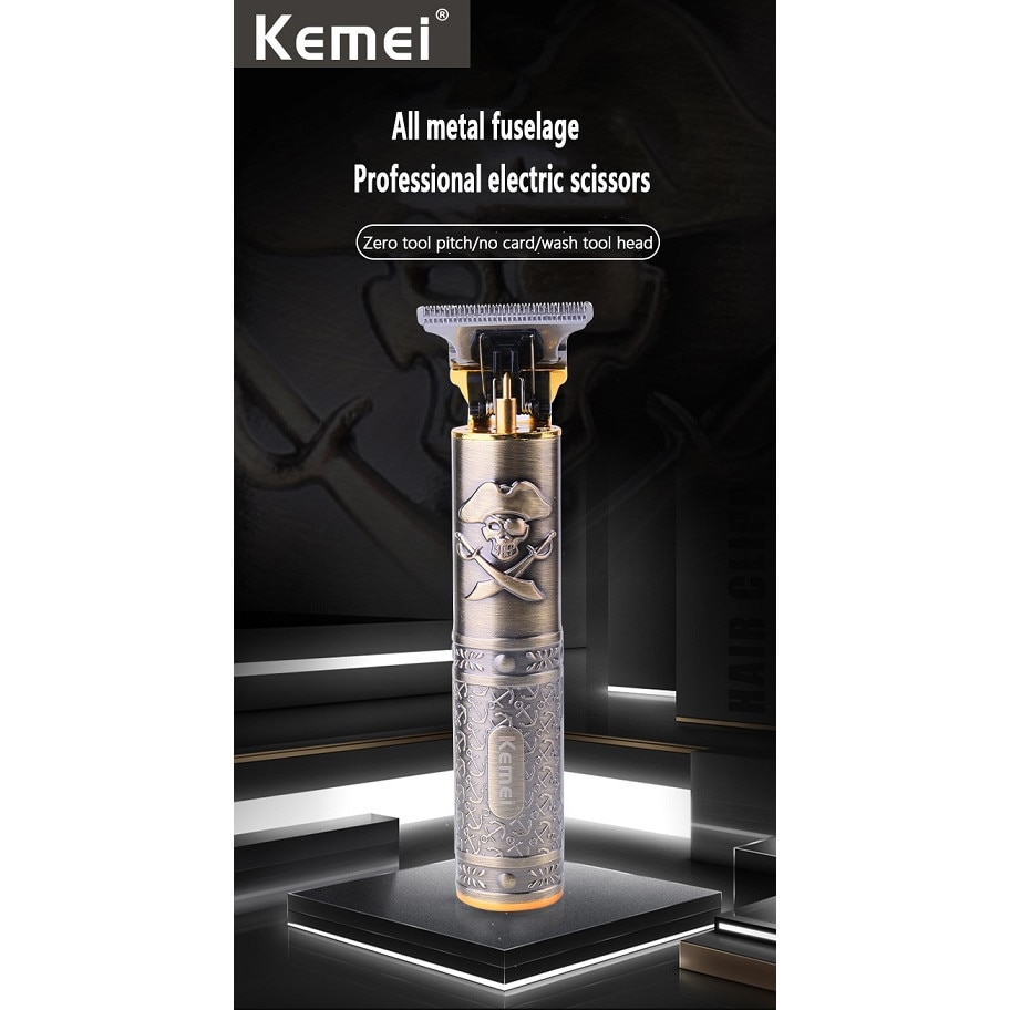 Masina profesionala de tuns barba si contur Kemei, Baterie 600 mAh ...