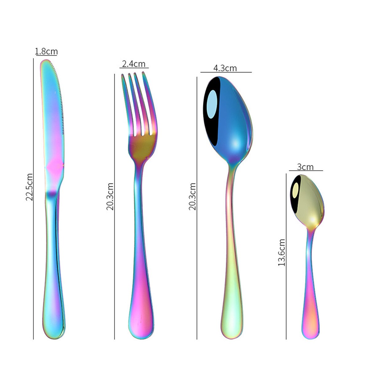 Set 24 tacamuri, Inox, Auriu - eMAG.ro