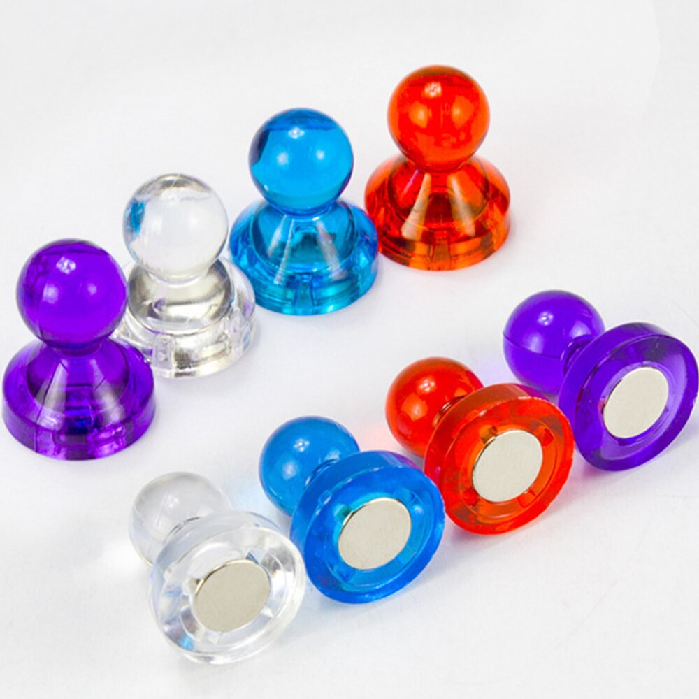 Set 40 magneti pentru tabla, 1.1cm, Rosu - eMAG.ro