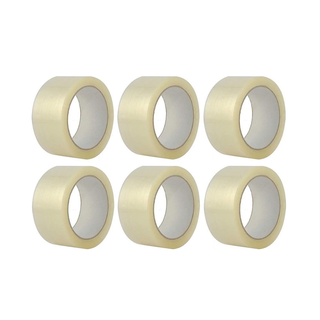 Banda adeziva tip Scotch X 6 buc Transparenta latime 48mm x 60m lungime ...